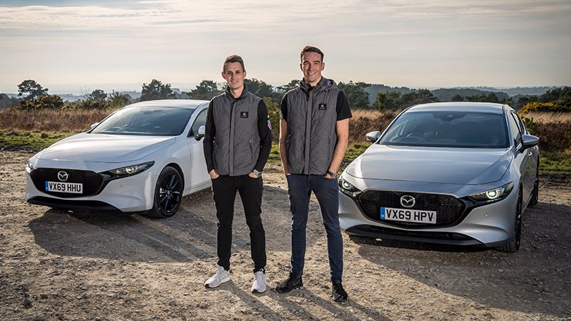 UK Sportscar racing stars at one with the Mazda3